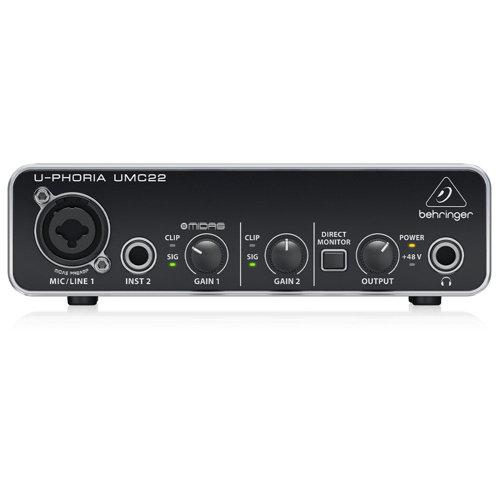 Audio Behringer Umc22 U-Phoria Interface UMC22